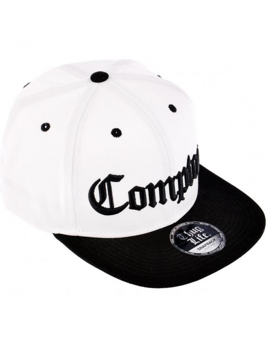 Thug Life Compton White snapback cap
