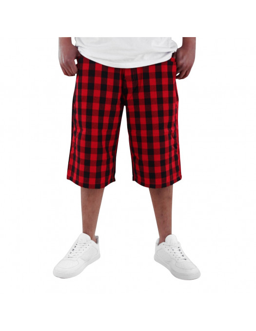 TZ Shorts Checked Red Plaid - LW-D133A