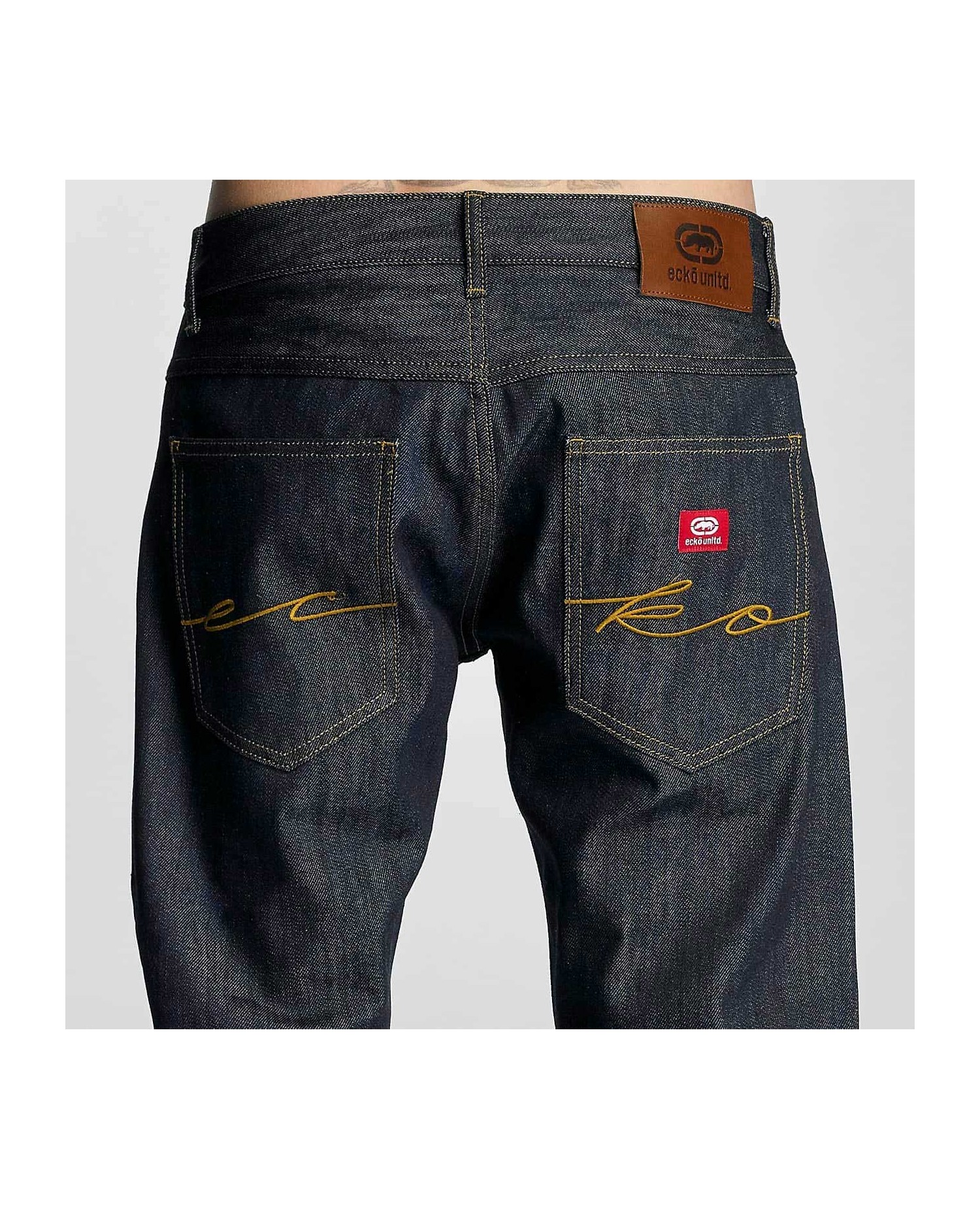 Ecko Unltd Straight Fit Denim Jeans Blue