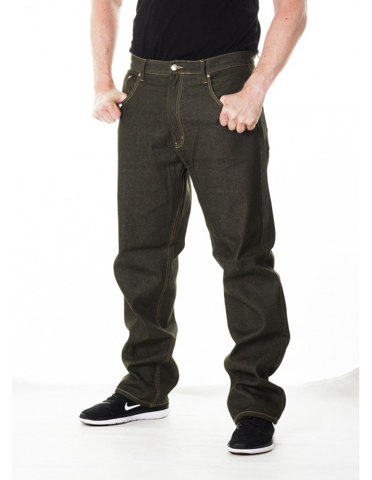 Access Loose Fit Jeans Olive - AP14022-08-Olive