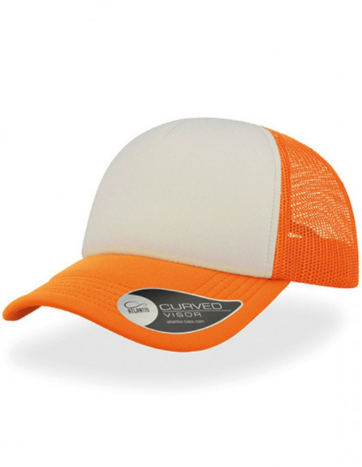 Atlantis Rapper Cap OrangeNWhite