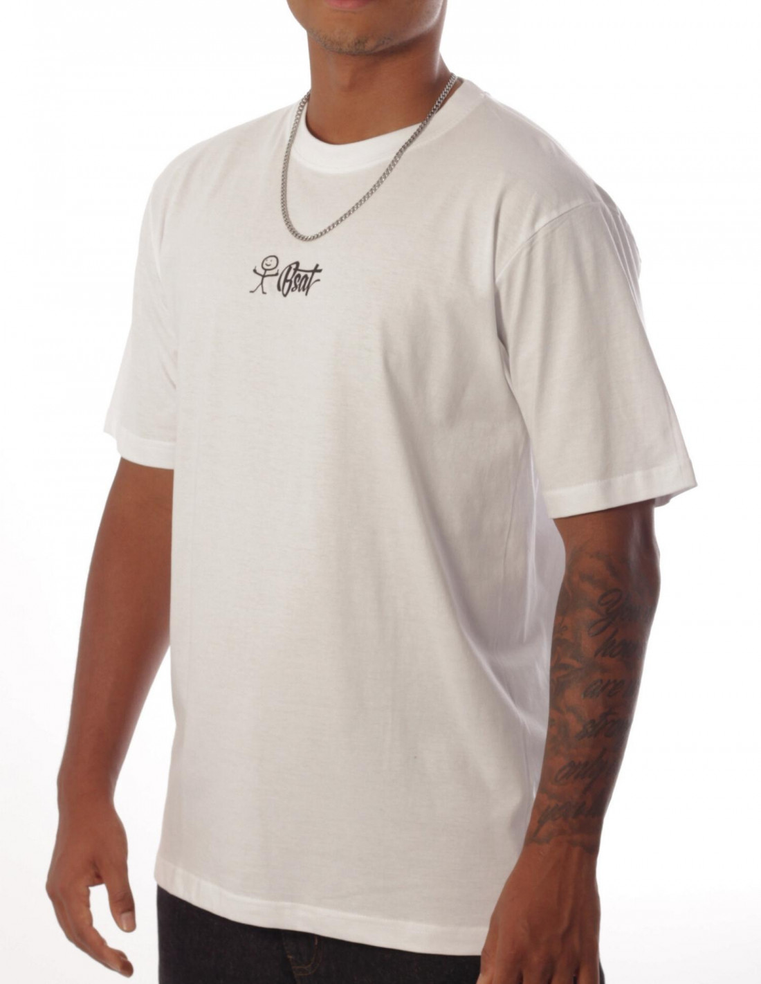 BSAT Stickman Logo T-Shirt White