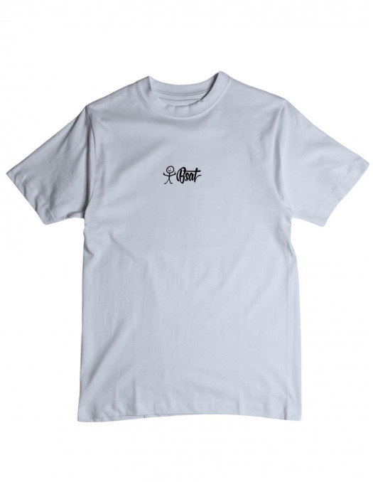 BSAT Stickman Logo T-Shirt White
