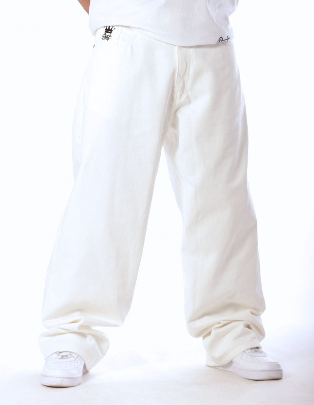 BSAT Bronx Baggy Jeans White - BSJ2301HK808