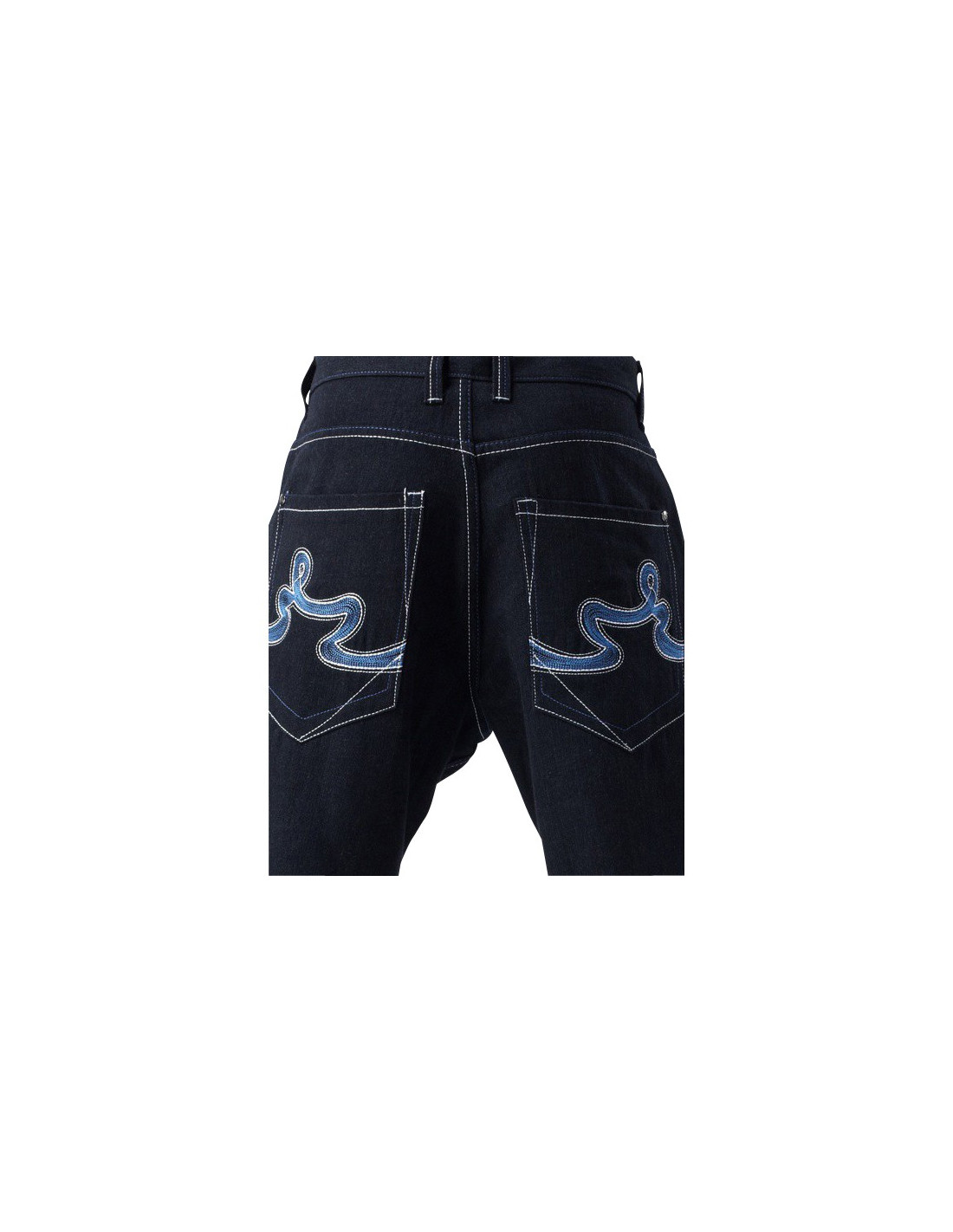 Dark Fly Blue Plain Jeans - LW-D236A