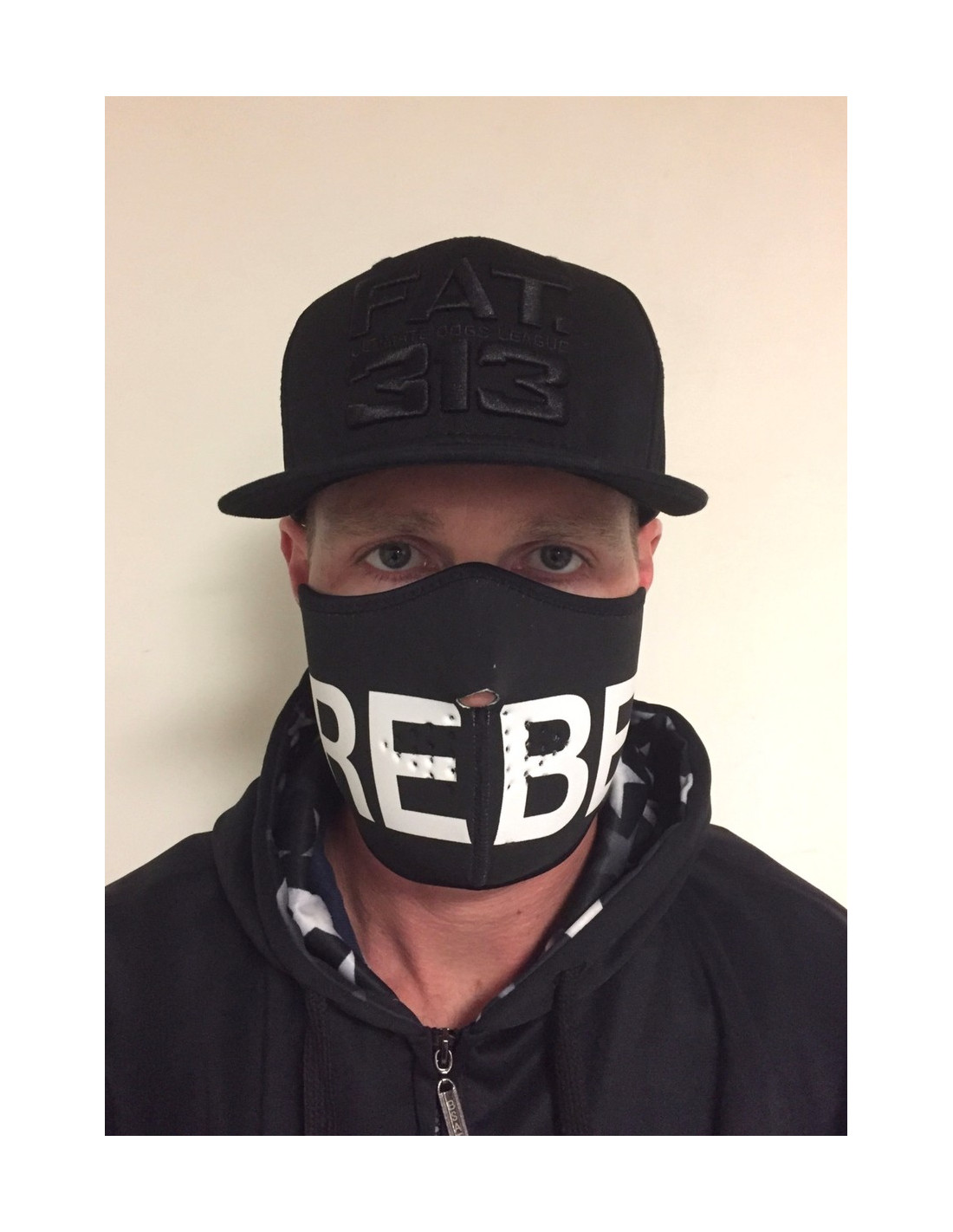 RudeCru Rebel Half Mask Black - ACC-MASK-RU-02