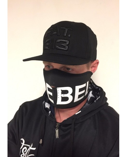 RudeCru Rebel Half Mask Black - ACC-MASK-RU-02