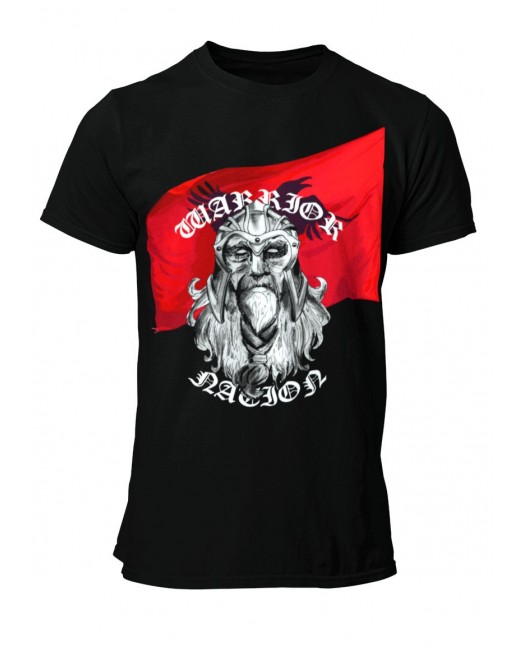 Warrior Nation T-Shirt Black by Nordic Worlds Premium Cotton