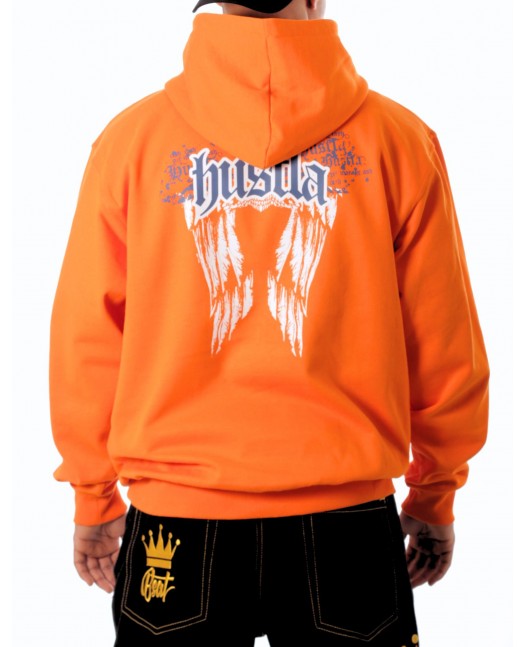 BSAT Orange Hustla Hoodie BluNWhite Legendary Collection