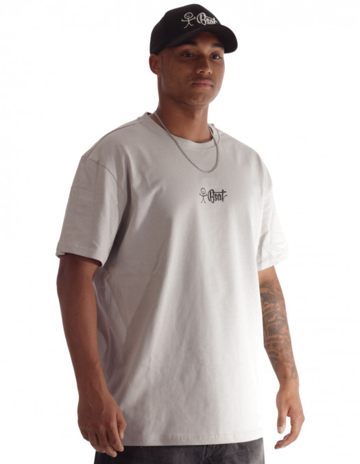 BSAT Stickman Logo T-Shirt Asphalt Grey