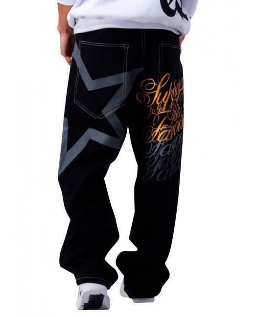 Rich & Famous Black Jeans - LW-D118