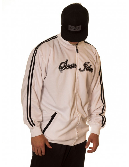 Sean John Signature SportsWear Jacket WhiteNBlack