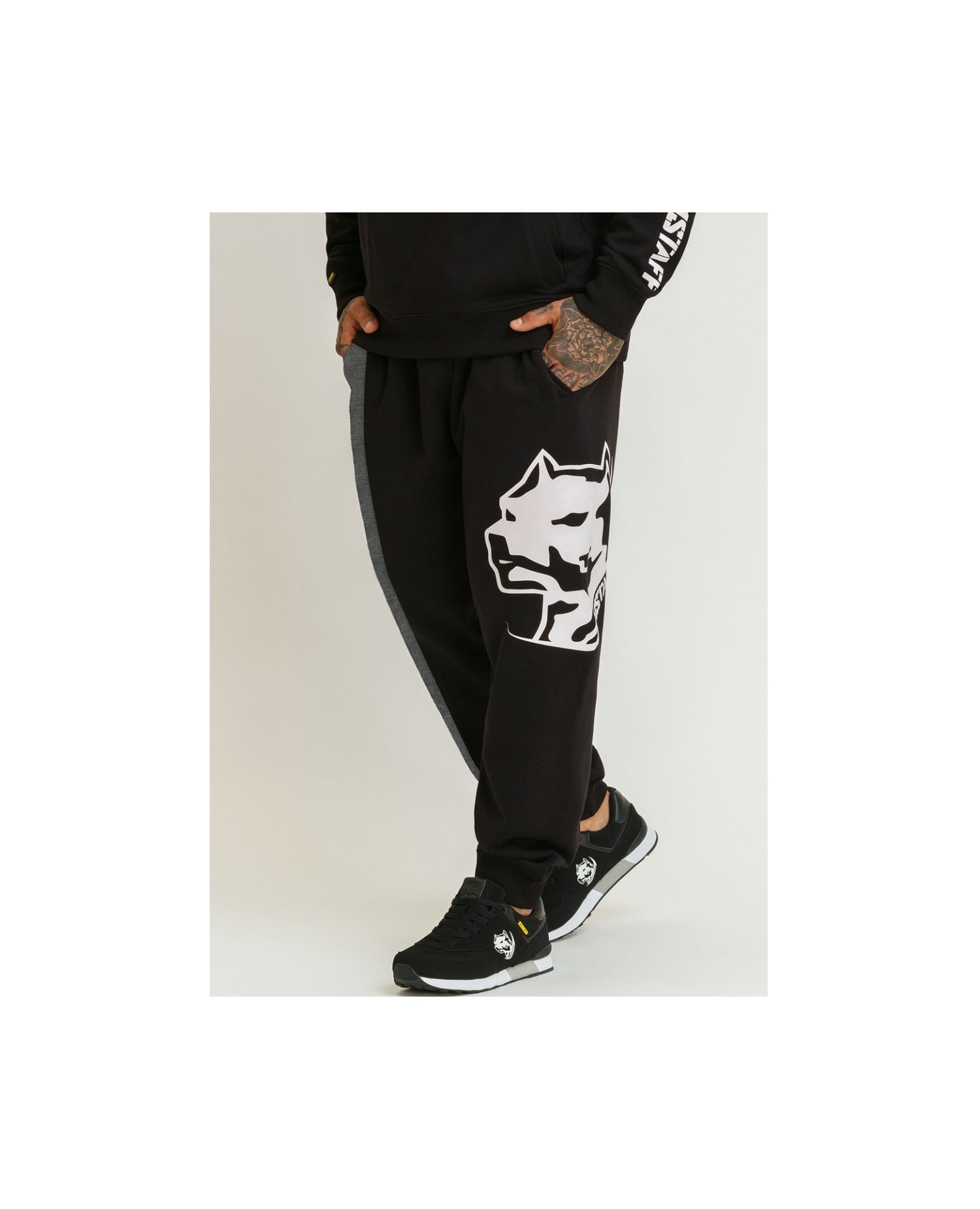 Logo Dog Sweatpants by Amstaff BlackNGrey