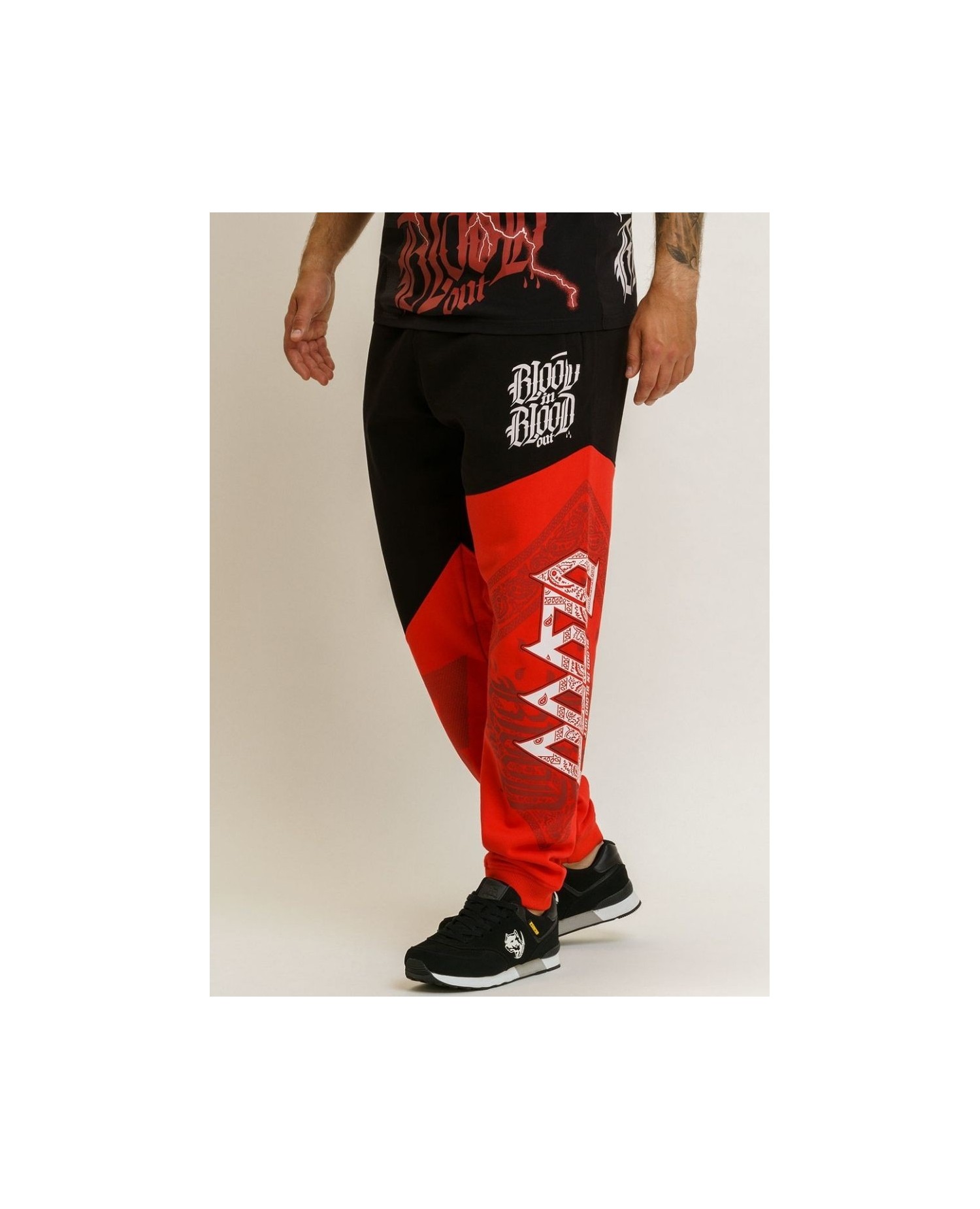Urban Sweatpants BlackNRed by Blood In Blood Out