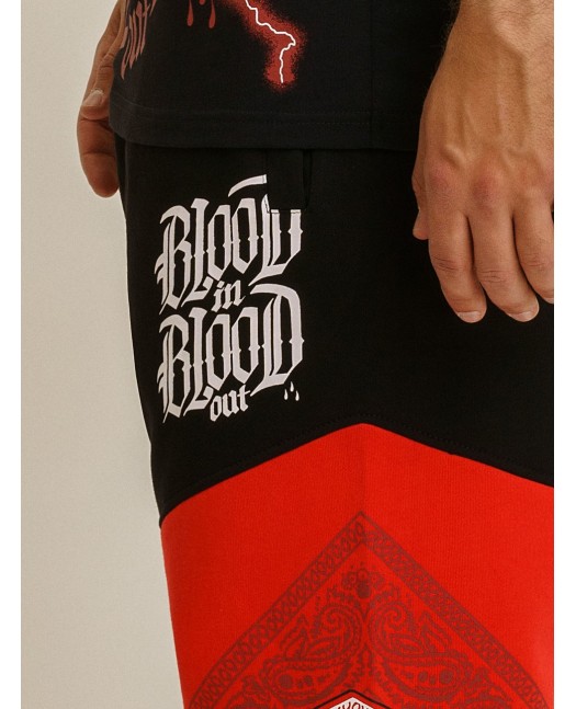 Urban Sweatpants BlackNRed by Blood In Blood Out