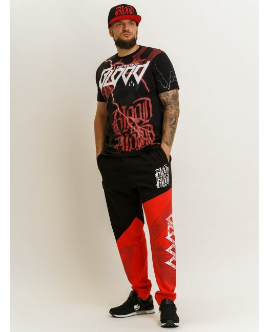 Urban Sweatpants BlackNRed by Blood In Blood Out