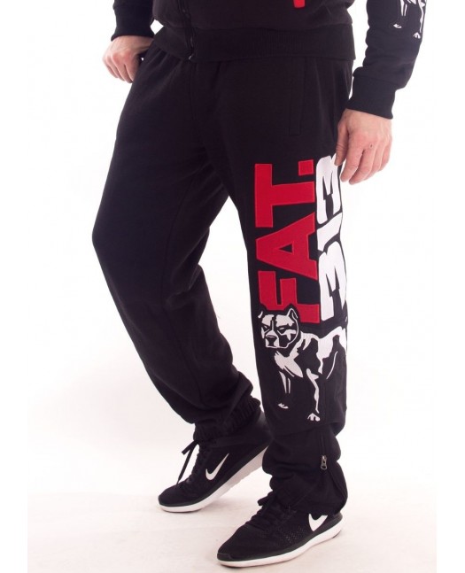 FAT313 Legend Sweatpants Black RedNWhite