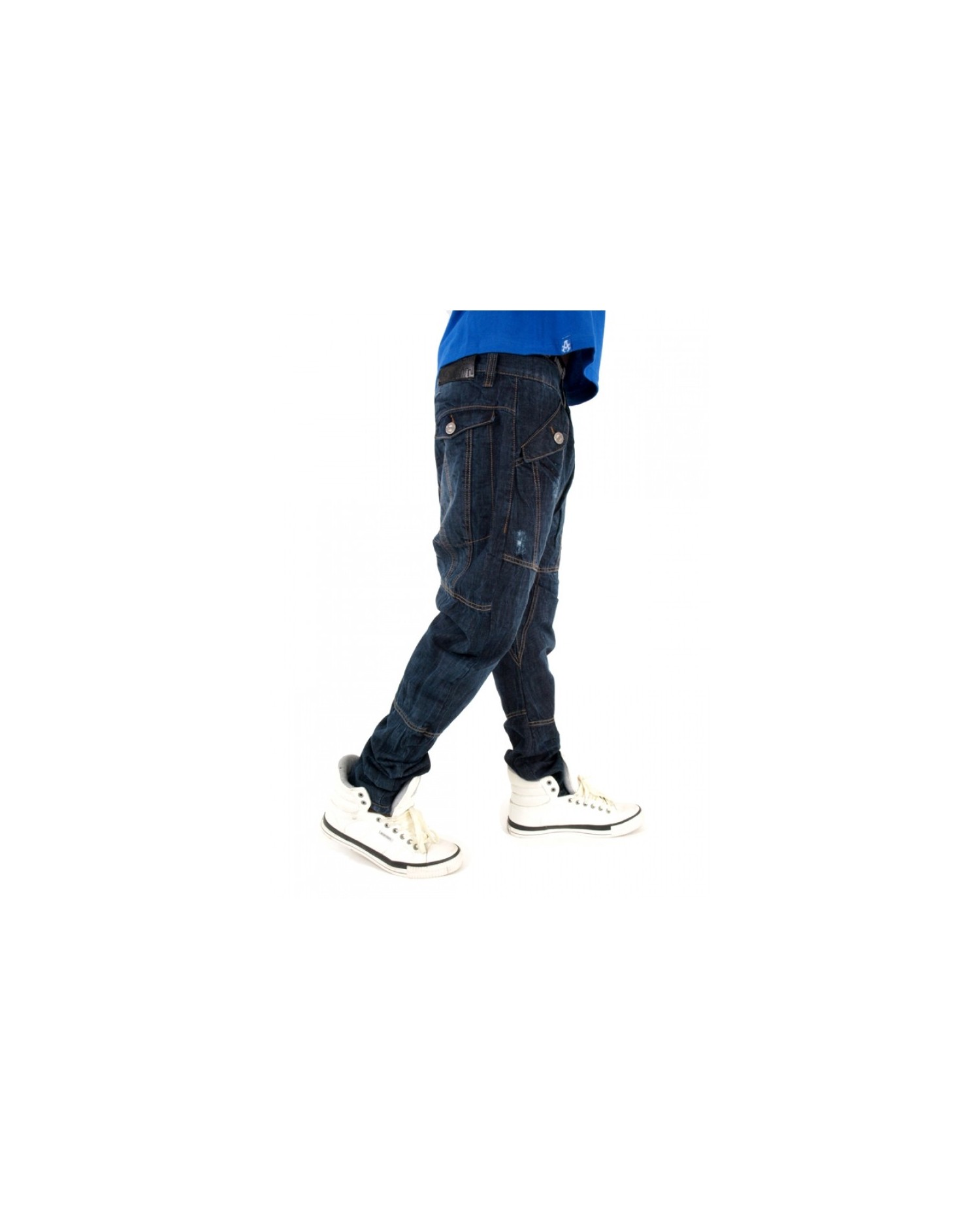 Premium Streetwear Extra Drop Crotch Carrot Jeans
