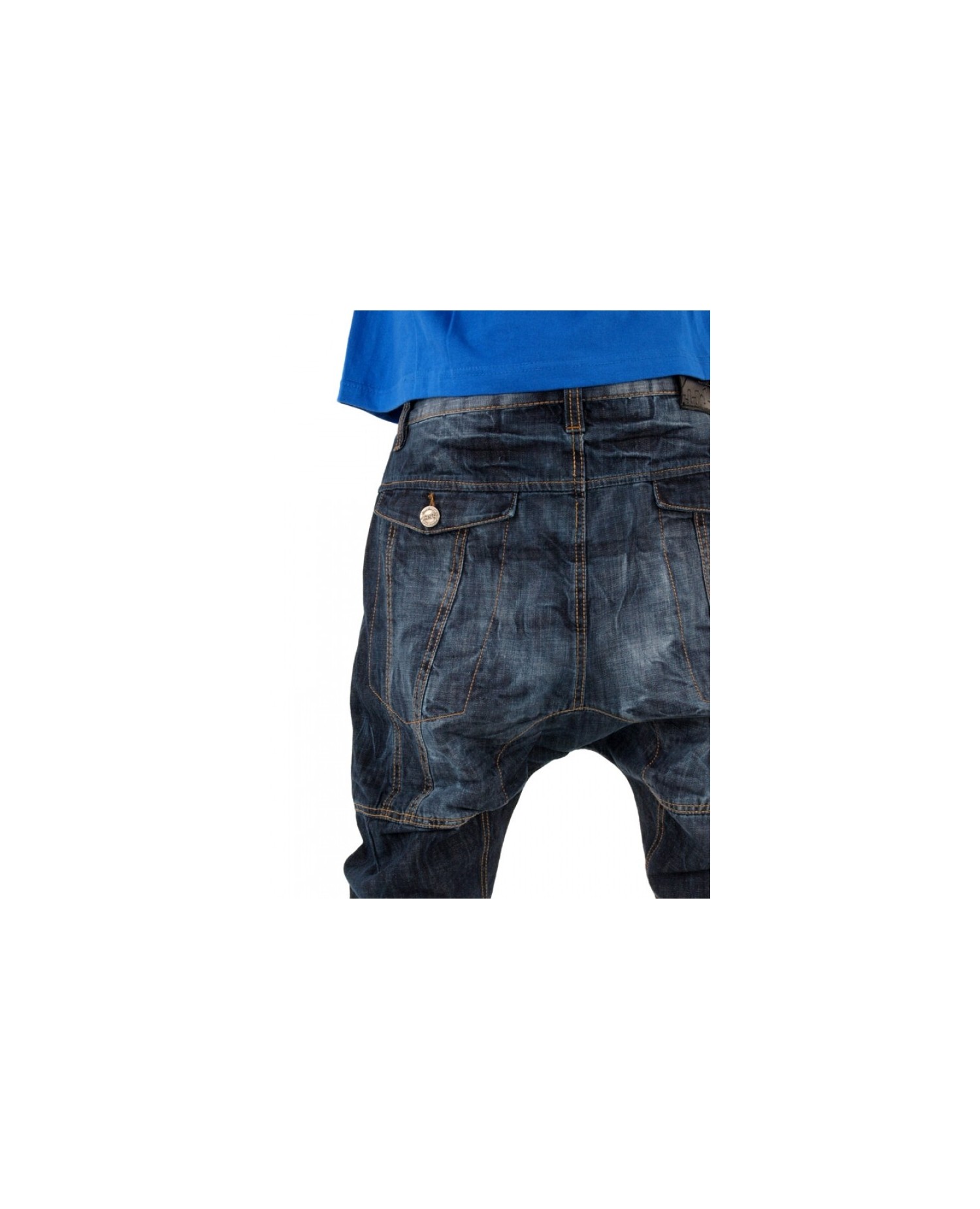 Premium Streetwear Extra Drop Crotch Carrot Jeans