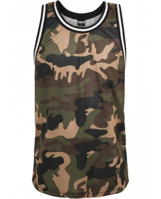 Camo Mesh Tanktop woodcamo/blk/wht