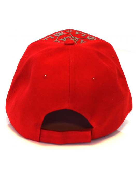 Lettered LA Baseball Cap/Red - IDCAP-59